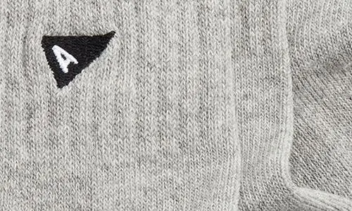 ARVIN GOODS 3-pack Quarter Crew Socks - Grey