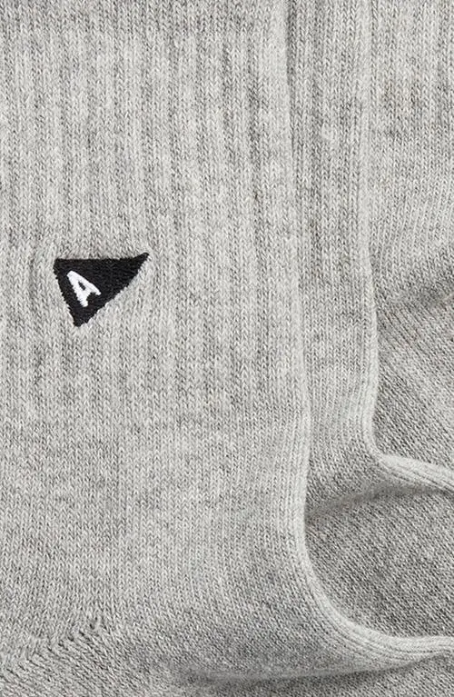 ARVIN GOODS 3-pack Quarter Crew Socks - Grey