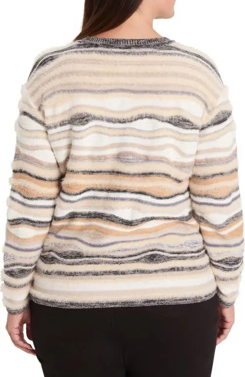 NIC+ZOE Odyssey Mix Stripe Sweater