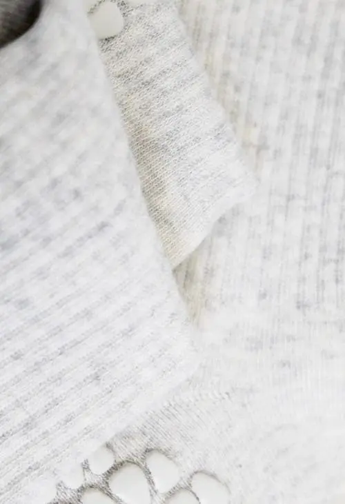 FRAISE Crew Grip Socks Set Of Three - Heather Oat