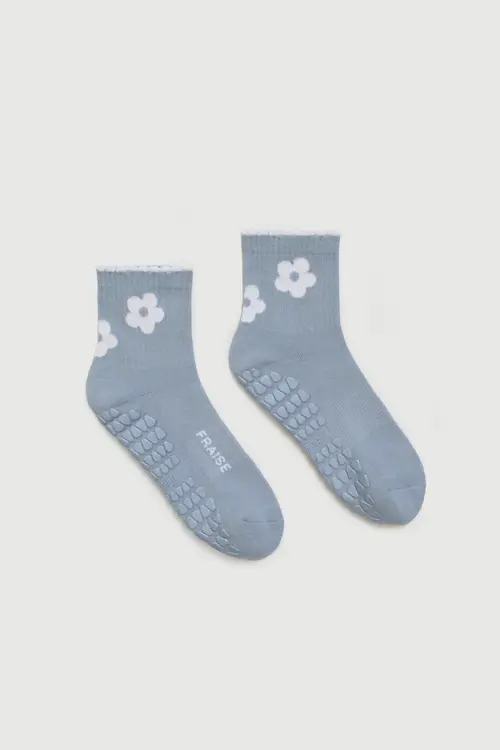 FRAISE Ankle Grip Socks - Flora