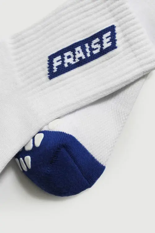 FRAISE Dipped Crew Grip Socks - Cobalt