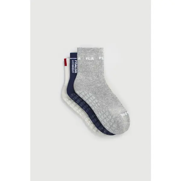 FRAISE The Sport Set Grip Socks - Steel/varsity/crimson