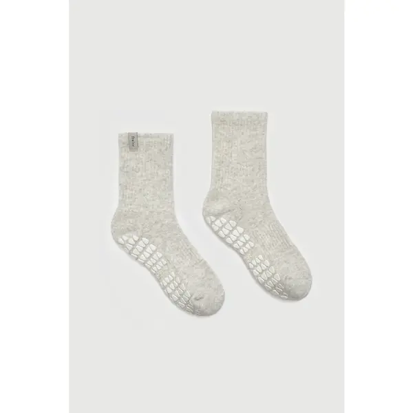 FRAISE Classic Crew Grip Socks - Heather Oat