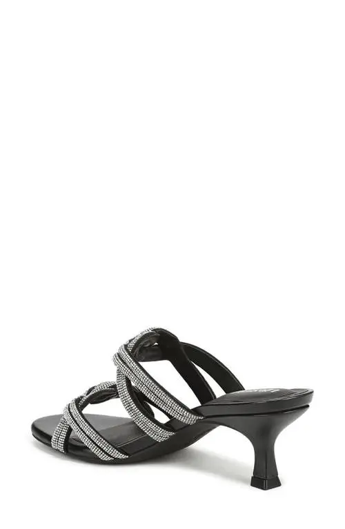 LIFESTRIDE Crystal Embellished Slide Sandals - Black
