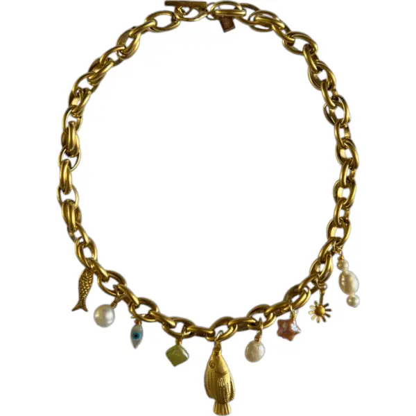 SCCOLLECTION Chiara Charm Necklace - Gold