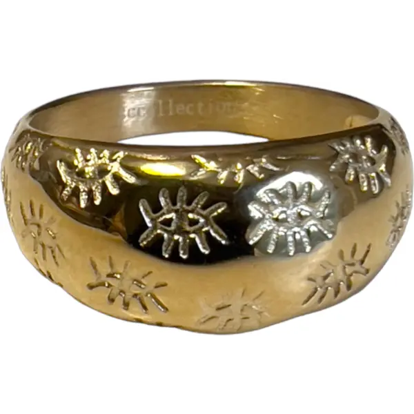 SCCOLLECTION Engraved Ring - Gold