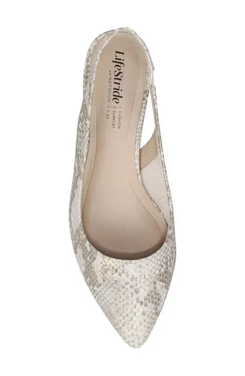 LIFESTRIDE Annalise Slingback Pump - Bone Multi
