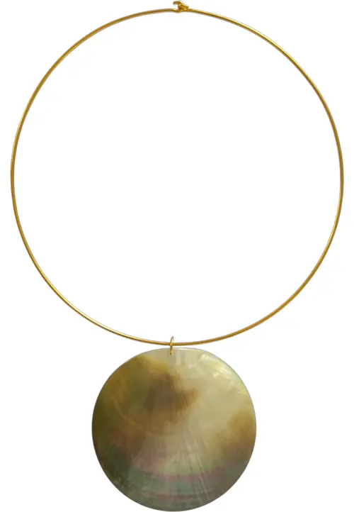 SCCOLLECTION Gaia Necklace - Iridescent Green And Brown