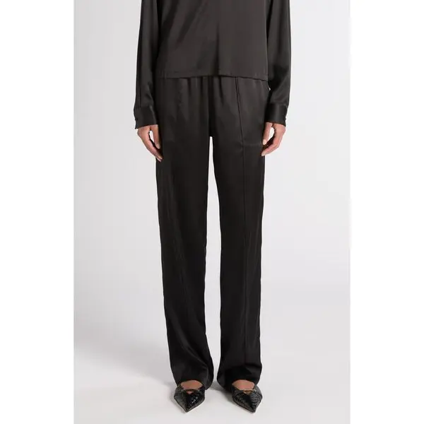 TOM FORD Stretch Silk Satin Pj Pants - Black