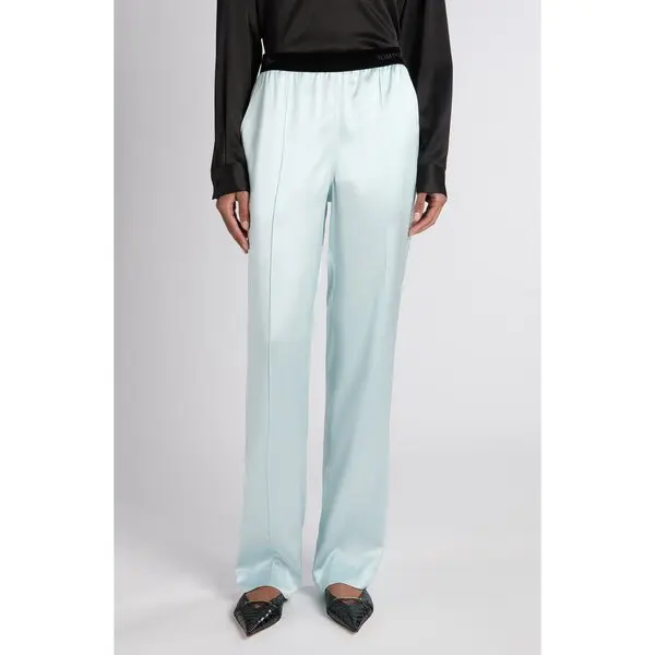 TOM FORD Stretch Silk Satin Pj Pants - Frost
