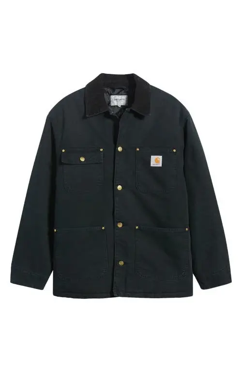 Carhartt Work In Progress Organic Cotton Canvas Chore Coat - Black/black