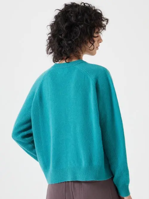 HUSH Jasmine Cashmere Rib Detail Sweater