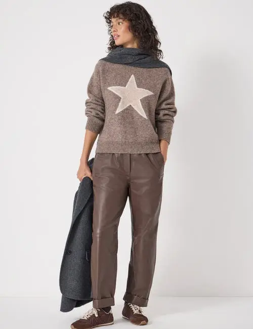 HUSH Star Jacquard Wool Blend Sweater