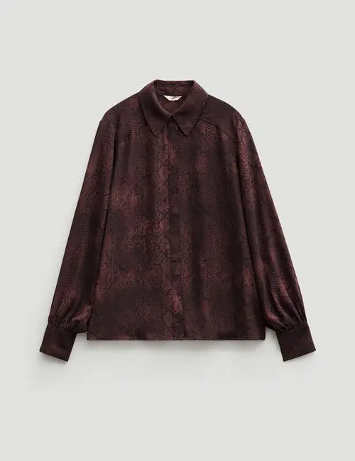 HUSH Chiffon Printed Long Sleeve Shirt