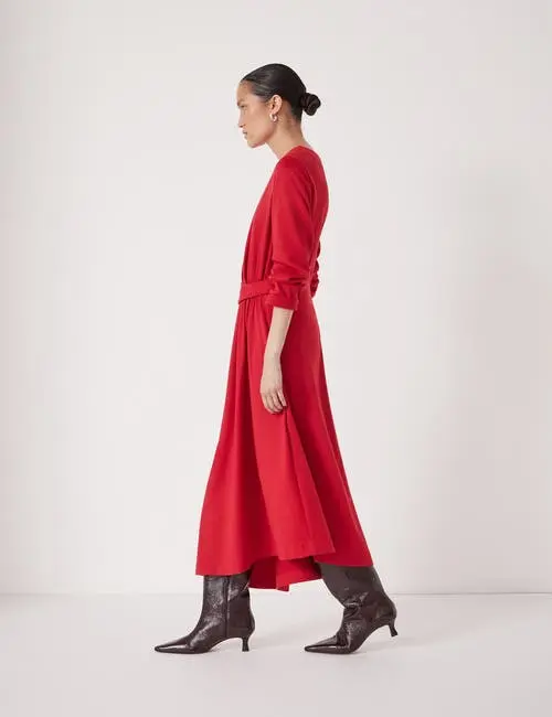 HUSH Asymmetric Hem Jersey Dress