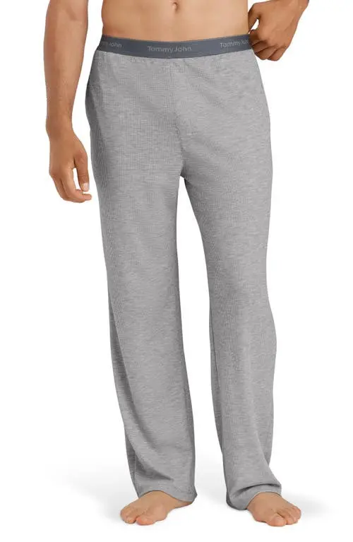 Tommy John Waffle Knit Lounge Pants - Grey Heather