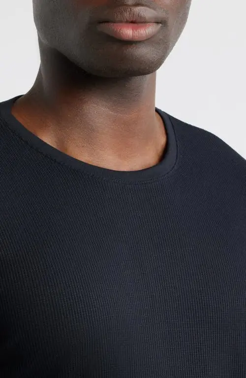 Tommy John Waffle Knit Pajama Top - Black