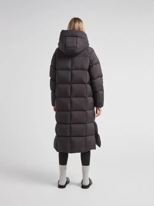 JACK1T Ultra Long Puffer Down Coat - Black/stone