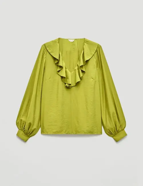 HUSH Air Flow Ruffle Blouse
