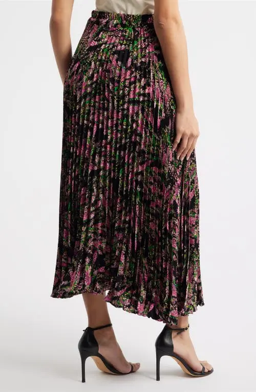 NIKKI LUND Luca Pleated Midi Skirt - Pink