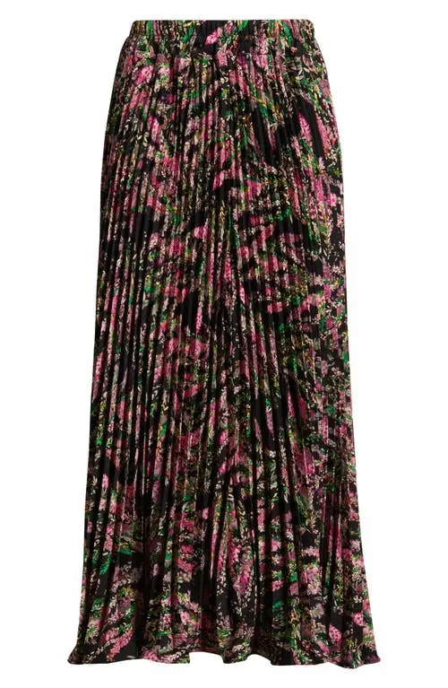 NIKKI LUND Luca Pleated Midi Skirt - Pink