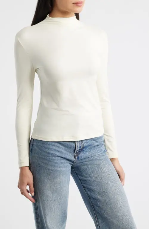 NIKKI LUND Melody Funnel Neck Top - Ivory