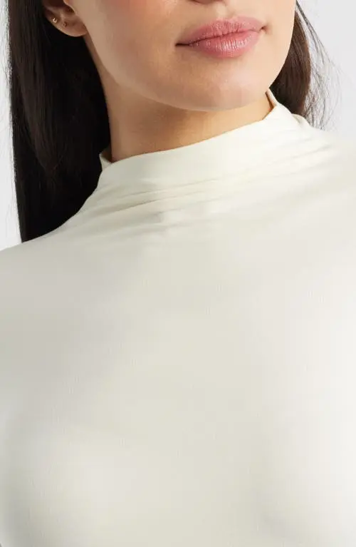 NIKKI LUND Melody Funnel Neck Top - Ivory