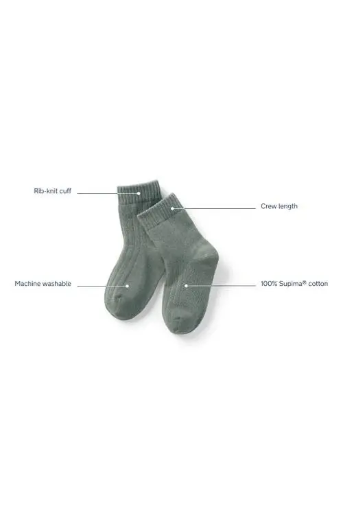 NUDA Cotton Blend Crew Socks - Dusty Mauve