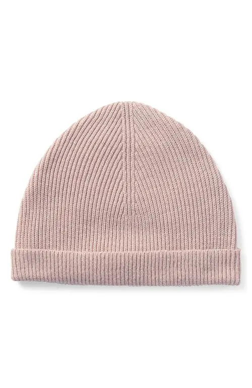NUDA Cotton Ribbed Beanie - Dusty Mauve
