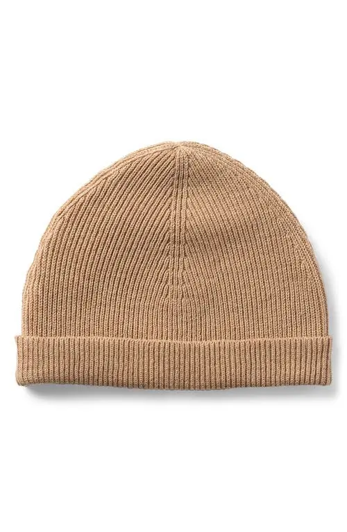 NUDA Cotton Ribbed Beanie - Tan