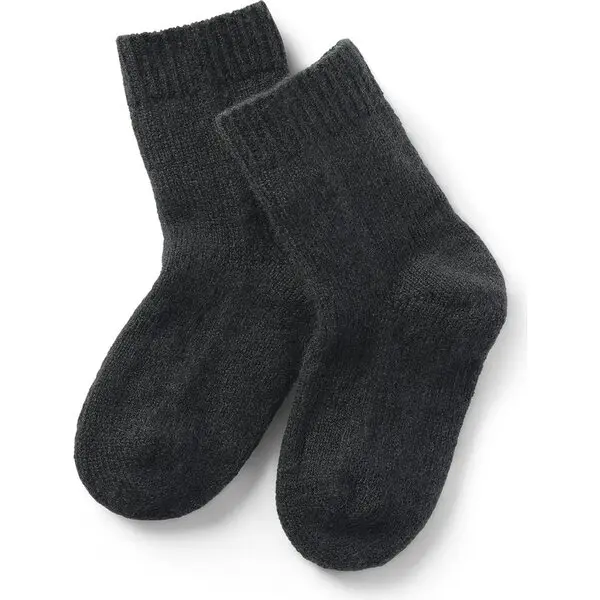 NUDA Cashmere Blend Crew Socks - Shadow