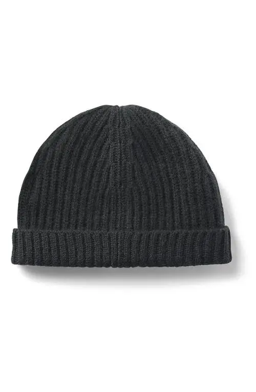 NUDA Cashmere Ribbed Beanie - Shadow