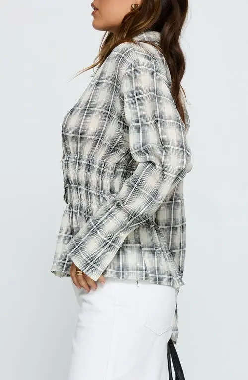 Princess Polly Check Button-up Shirt