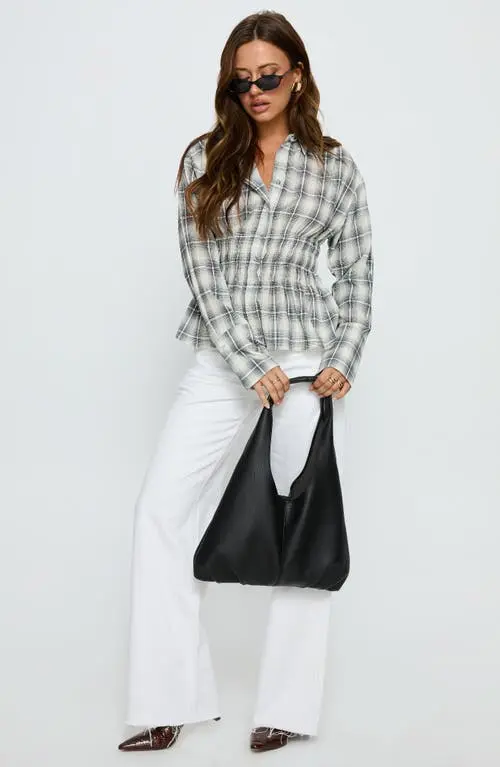 Princess Polly Check Button-up Shirt