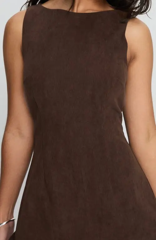 Princess Polly Alfalfa Sleeveless Corduroy Mini Dress
