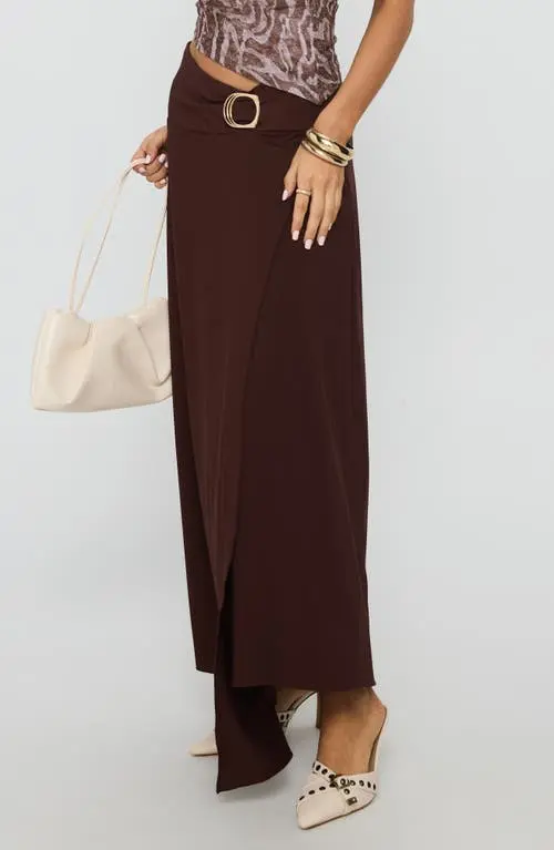 Princess Polly Nola Hardware Detail Maxi Skirt