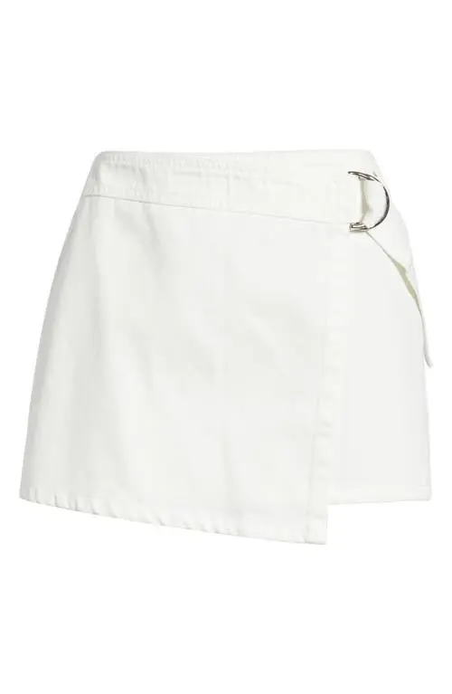 Princess Polly Elinora Wrap Cotton Mini Skirt