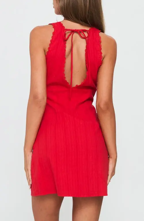 Princess Polly Edessa Deep V-neck Mini Dress
