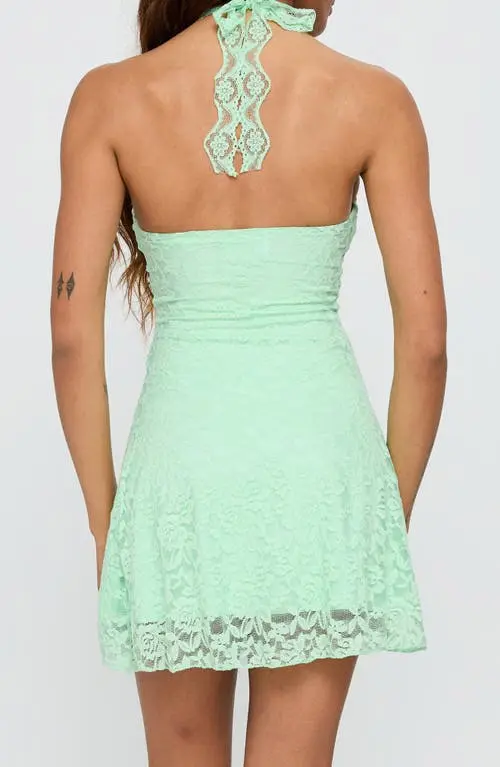 Princess Polly Floral Lace Halter Minidress