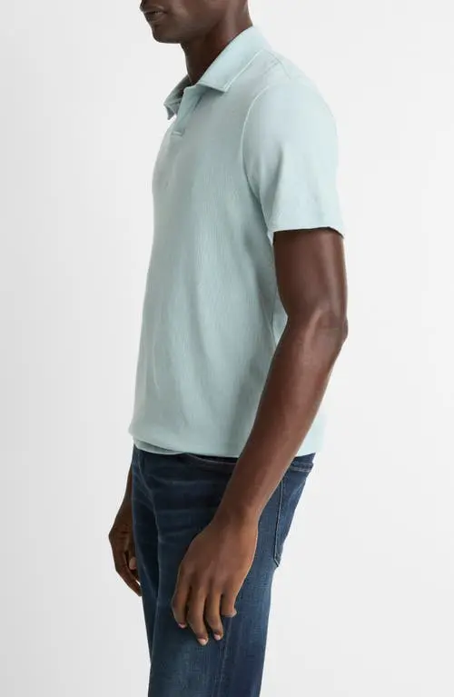 Vince Loose Johnny Collar Polo - Dark Cascade