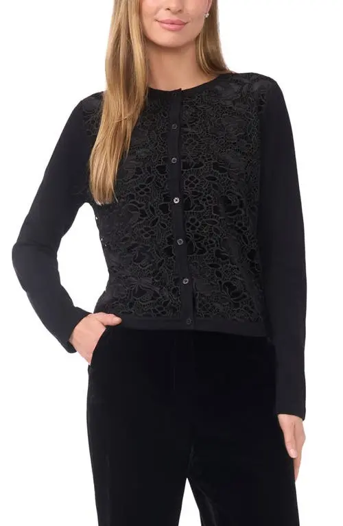 Ted Baker London Lace Overlay Cardigan