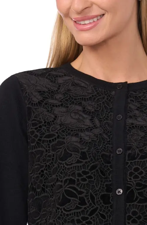Ted Baker London Lace Overlay Cardigan