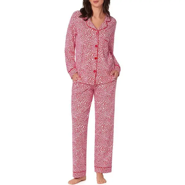 BEDHEAD PAJAMAS Print Stretch Organic Cotton Pajamas - Bursting With Love