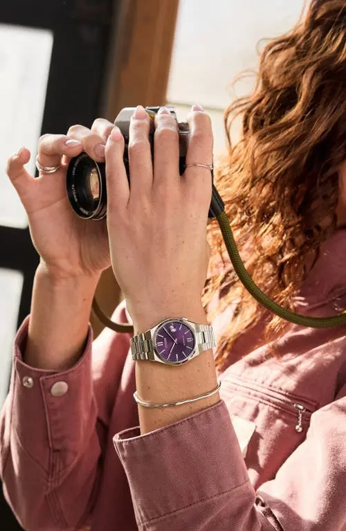 Citizen Tsuyosa Automatic Bracelet Watch - Silverone Purple