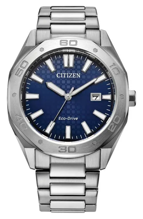 Citizen Brycen Super Titanium™ Bracelet Watch - Silverone Blue