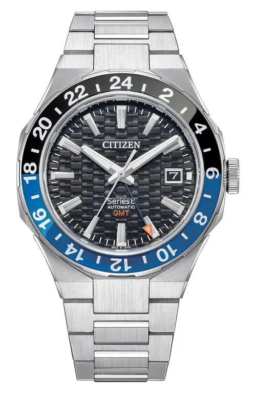Citizen Series 8 880 Gmt Automatic Bracelet Watch - Silver-tone