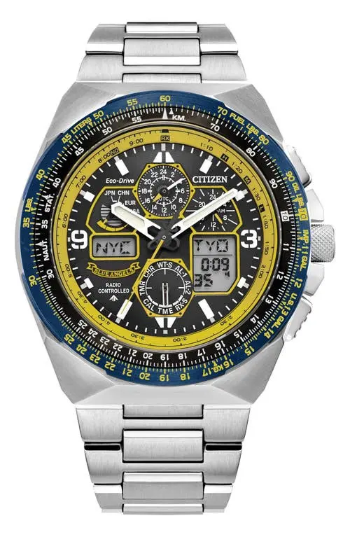 Citizen Promaster Air Skyhawk A-t Chronograph Bracelet Watch - Silver-tone