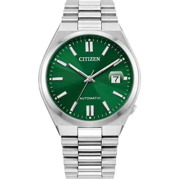 Citizen Automatic Bracelet Watch - Silverone Green