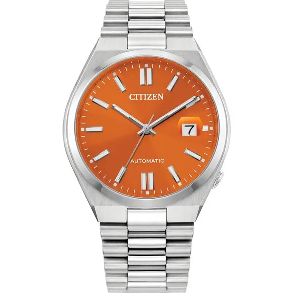 Citizen Automatic Bracelet Watch - Silverone Orange